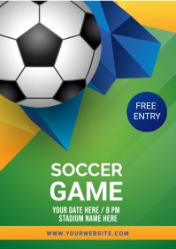 SOCCER FOOTBALL TEMPLATE | PosterMyWall
