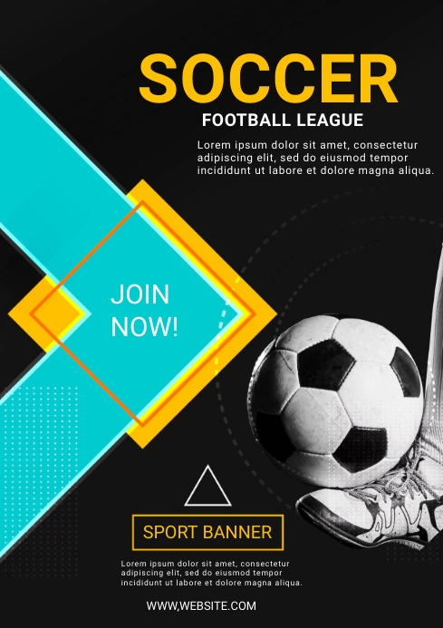 Copy of SOCCER FOOTBALL TEMPLATE | PosterMyWall