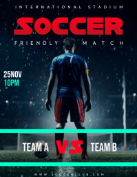 Soccer Friendly Match Template | PosterMyWall