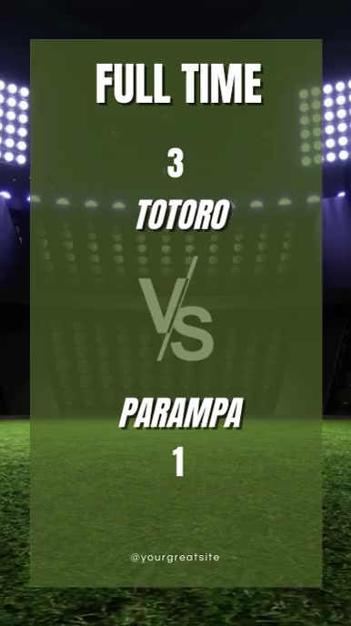 Plantilla de Soccer Full Time | PosterMyWall