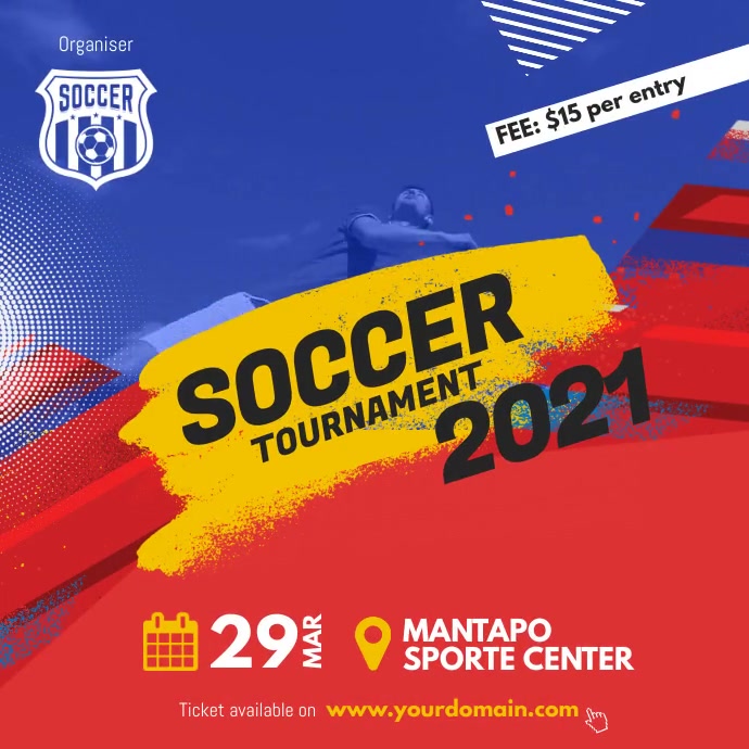 Soccer Futsal Tournament Flyer Social Template | PosterMyWall