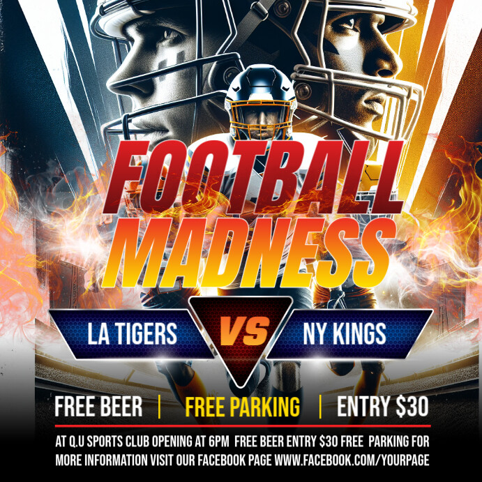 Soccer game day Ad Template | PosterMyWall