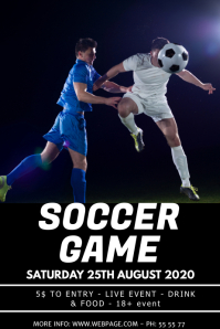 Soccer game event flyer template | PosterMyWall