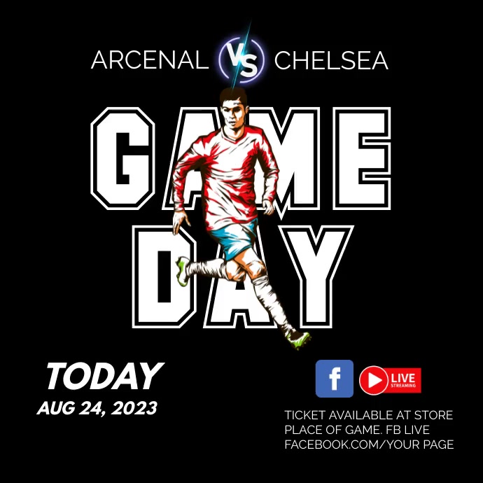 Soccer Game Live Template | PosterMyWall