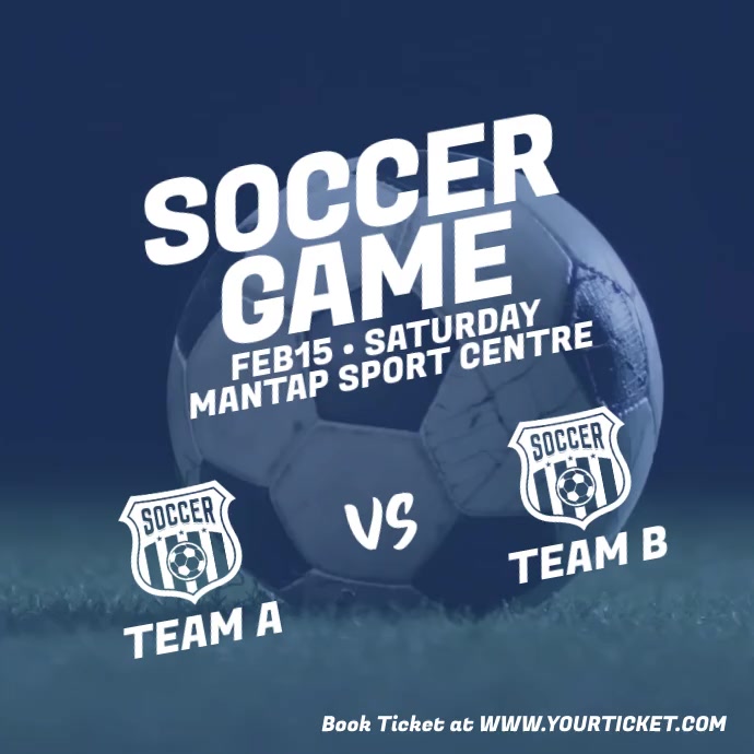 Soccer Game Post Template | PosterMyWall