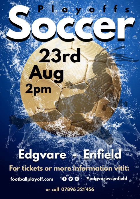 Copy of Soccer Game Poster | PosterMyWall