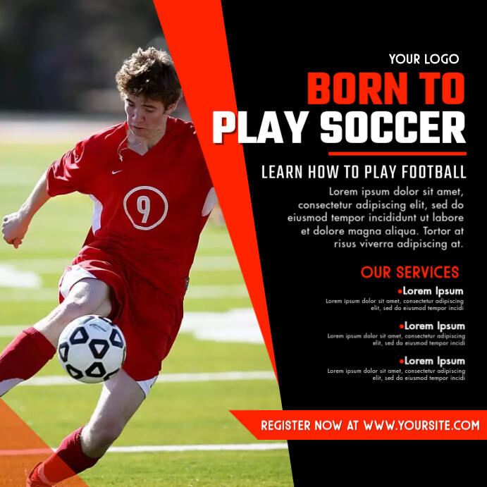 SOCCER INSTA.KC Template | PosterMyWall