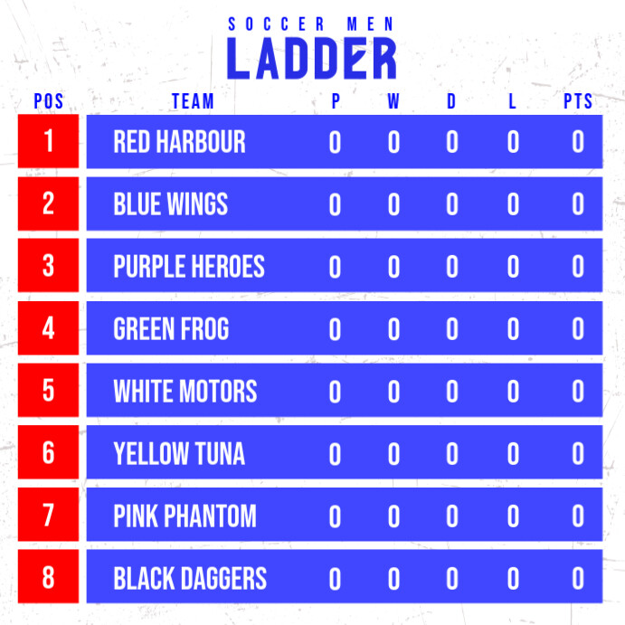 Copy of Soccer Ladder Design Templates | PosterMyWall