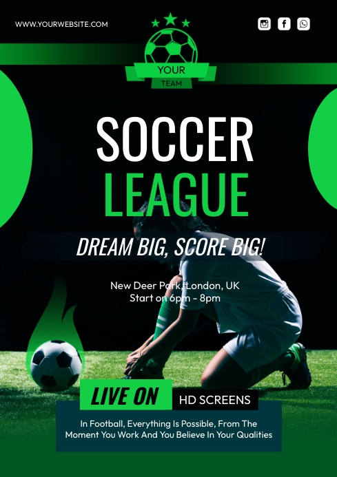 soccer league Template | PosterMyWall