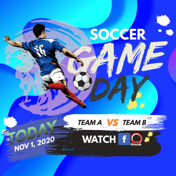 Soccer Live Flyers Template | PosterMyWall