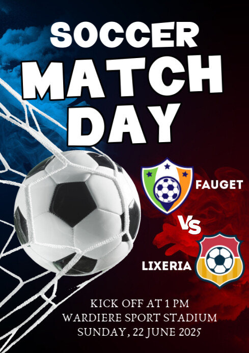 Soccer Match Day Template | PosterMyWall