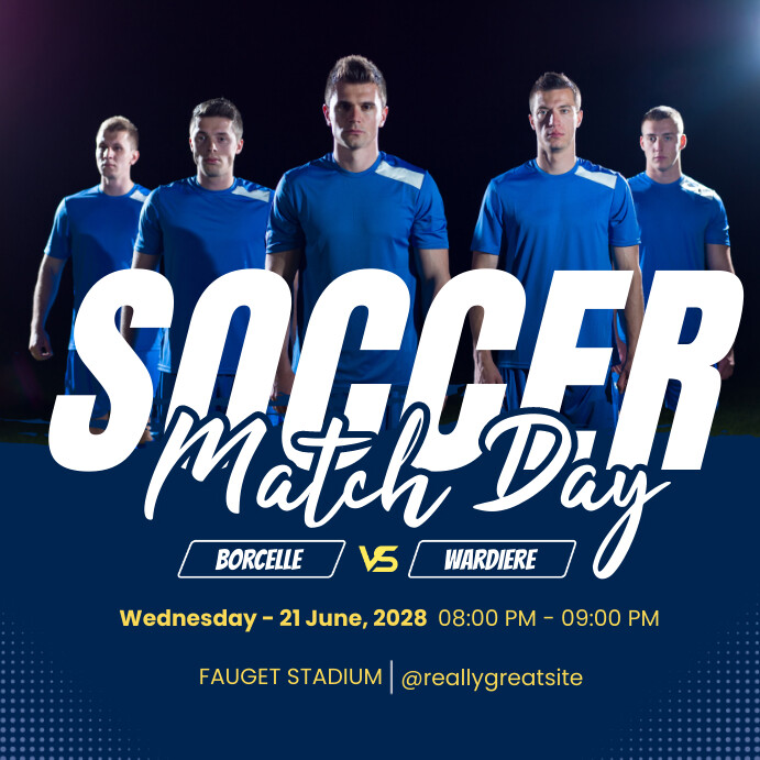 Soccer Match Day Template | PosterMyWall