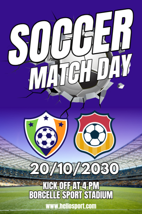 Soccer Match Day Template | PosterMyWall