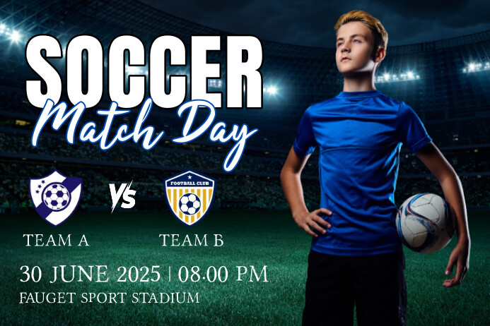 Soccer Match Day Template | PosterMyWall