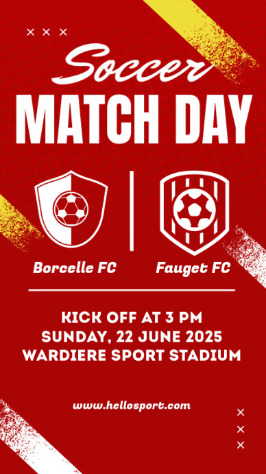 Soccer Match Day Template | PosterMyWall