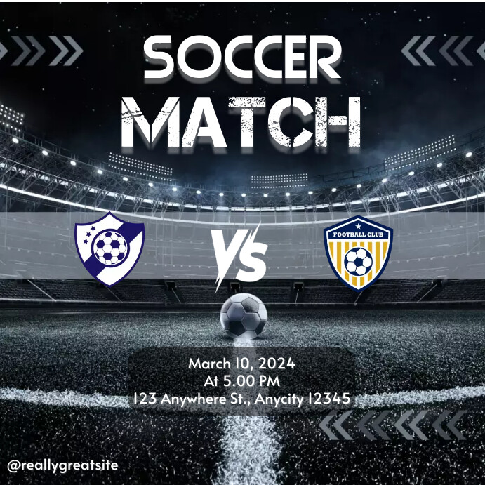 Copy of Soccer Match Day | PosterMyWall