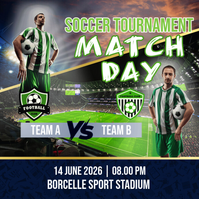 Copy of SOCCER MATCH DAY | PosterMyWall