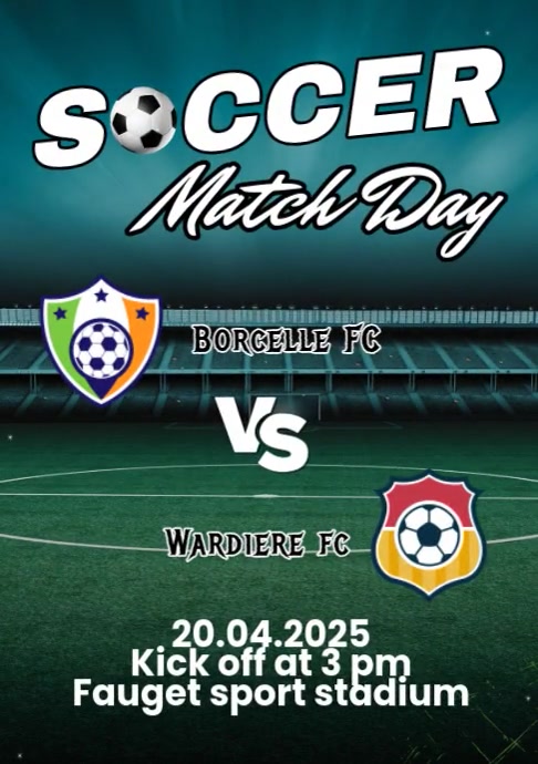 Soccer Match Day Template | PosterMyWall
