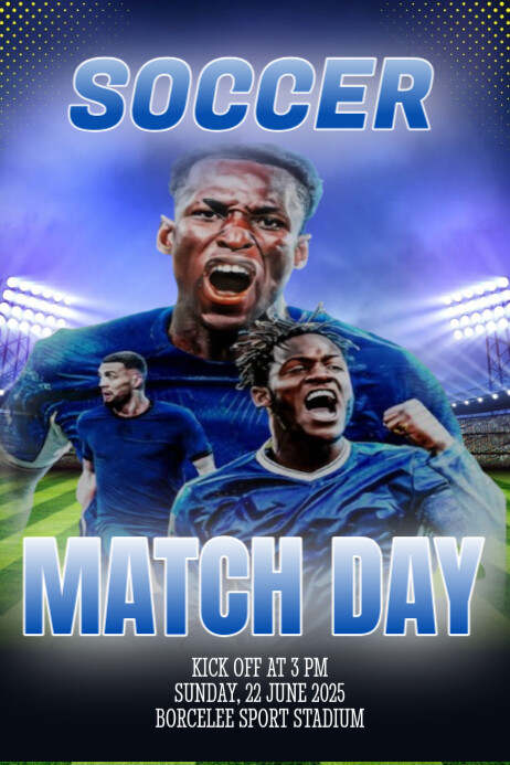 Copy of Soccer Match Day | PosterMyWall