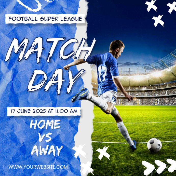 Copy of Soccer Match Day Instagram Post | PosterMyWall