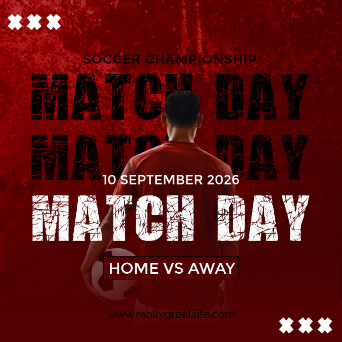 SOCCER MATCH DAY INSTAGRAM POST Template | PosterMyWall