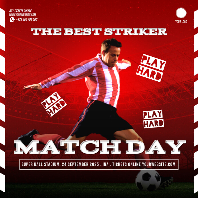 Copy of Soccer Match Day Instagram Post | PosterMyWall