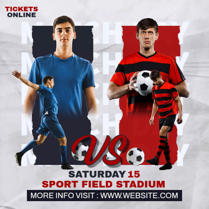 Soccer Match Template | PosterMyWall