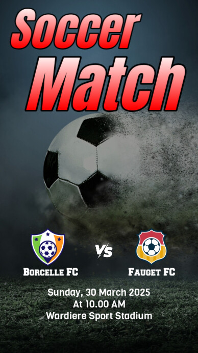 Soccer Match Template | PosterMyWall