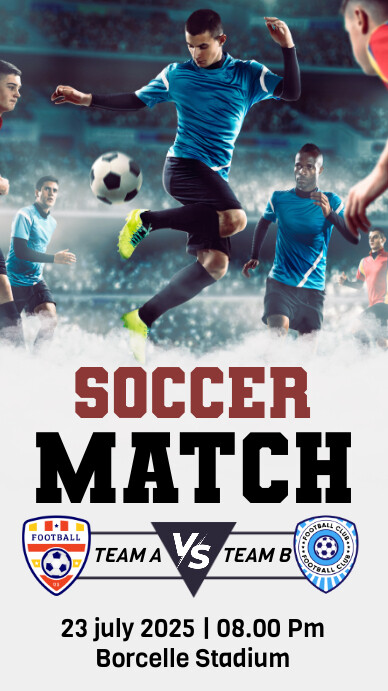 Soccer Match Template | PosterMyWall