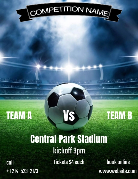 Soccer MATCH Template | PosterMyWall