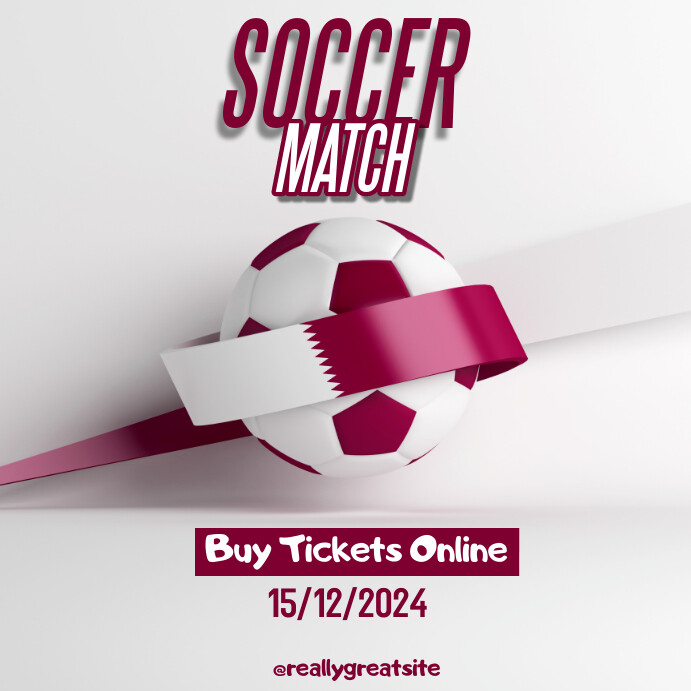 Soccer Match Template | PosterMyWall