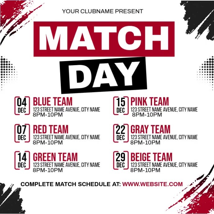 Soccer Match Template | PosterMyWall