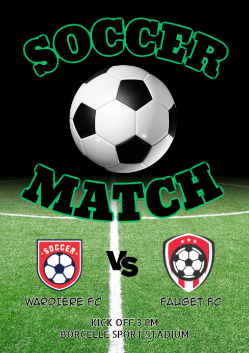 Soccer Match Template | PosterMyWall