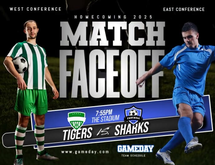 Copy of Soccer Match Face Off | PosterMyWall