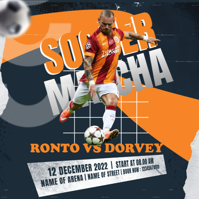 Soccer Matcha Ads Template | PosterMyWall