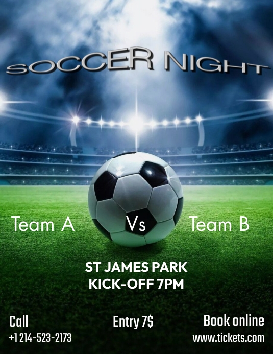Soccer night Template | PosterMyWall