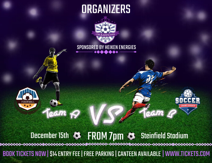 Soccer night Template | PosterMyWall