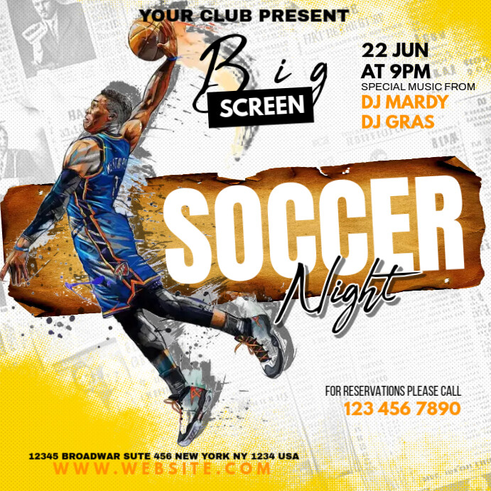 Soccer Night Template | PosterMyWall