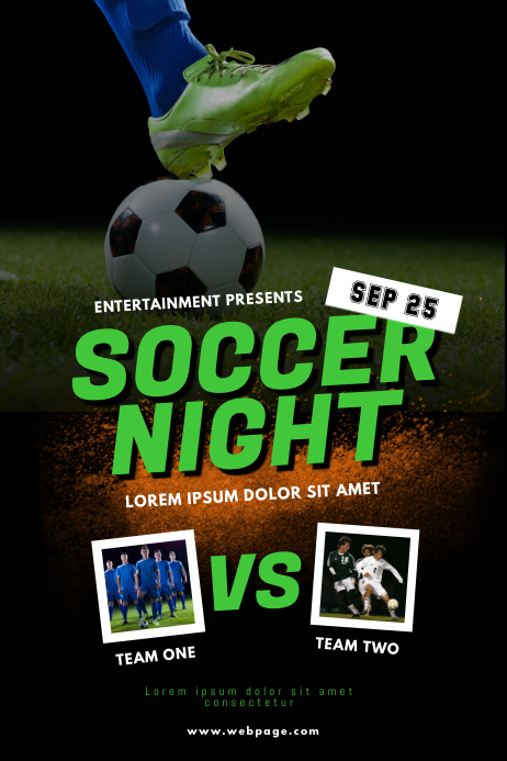 Soccer Night Flyer Template | PosterMyWall