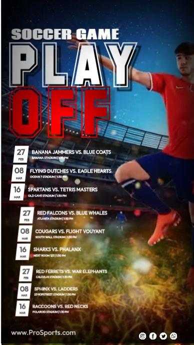 Soccer Playoff Night Ignites Template | PosterMyWall