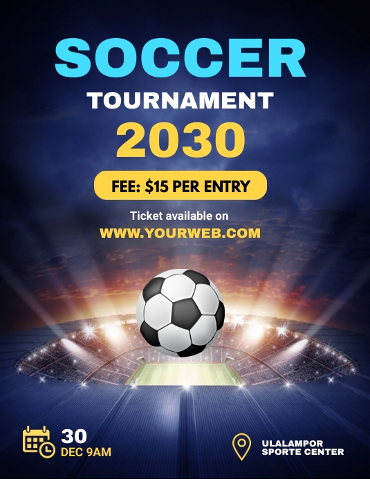 Soccer post Template | PosterMyWall