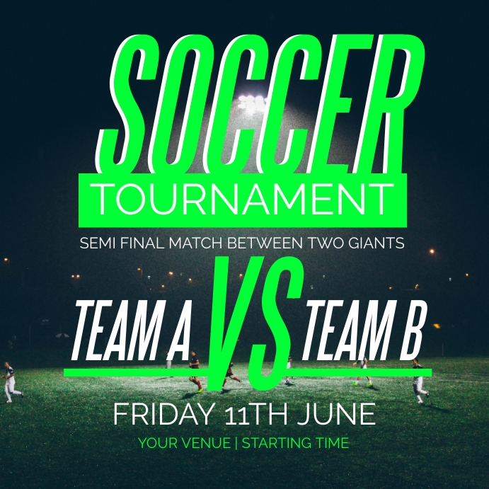 โพสต์ฟุตบอล เทมเพลต | PosterMyWall