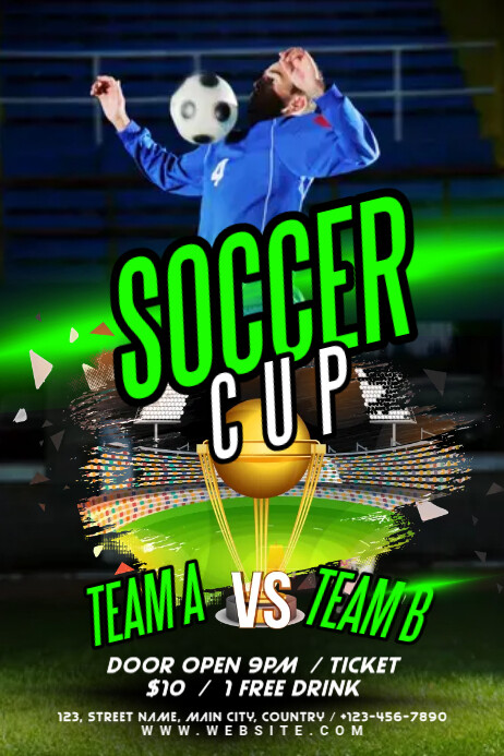 Soccer Poster Template | PosterMyWall