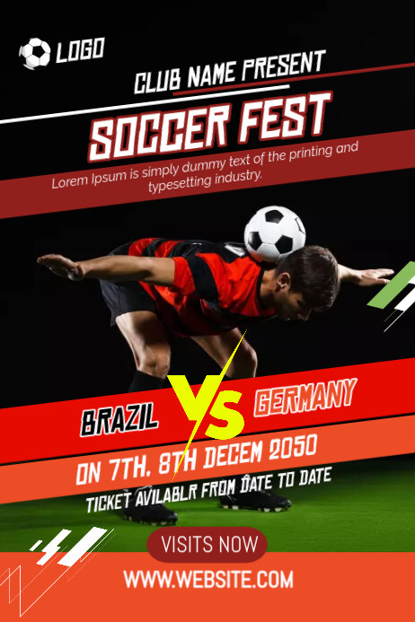 Soccer Poster Template | PosterMyWall