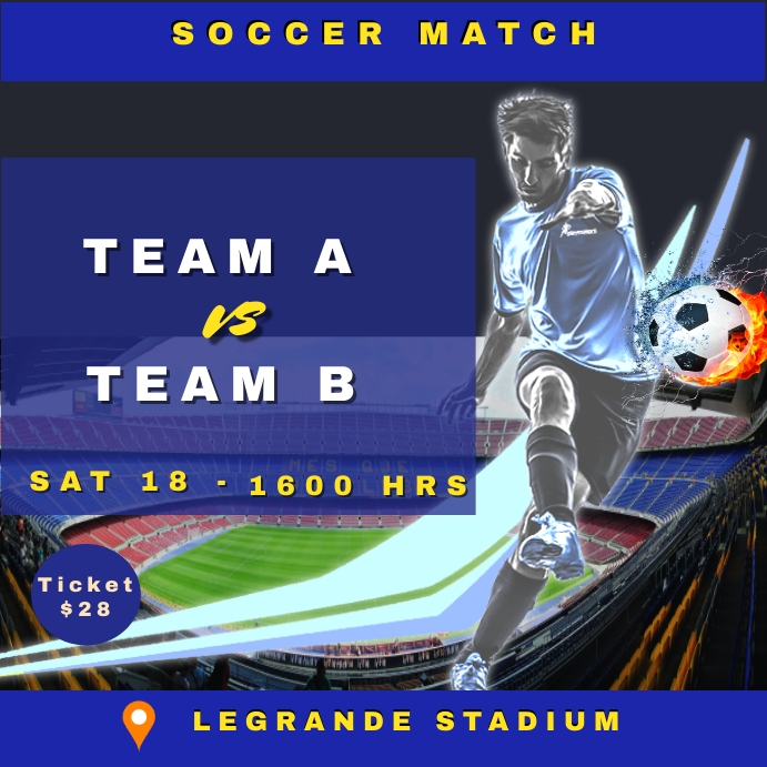 soccer poster Template | PosterMyWall