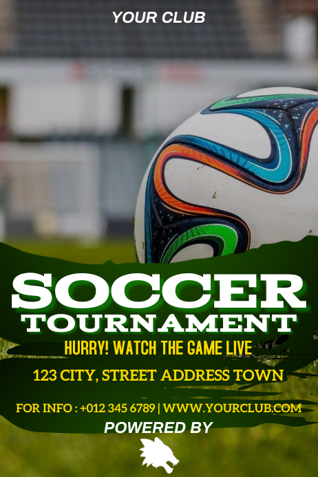 Soccer poster Template | PosterMyWall