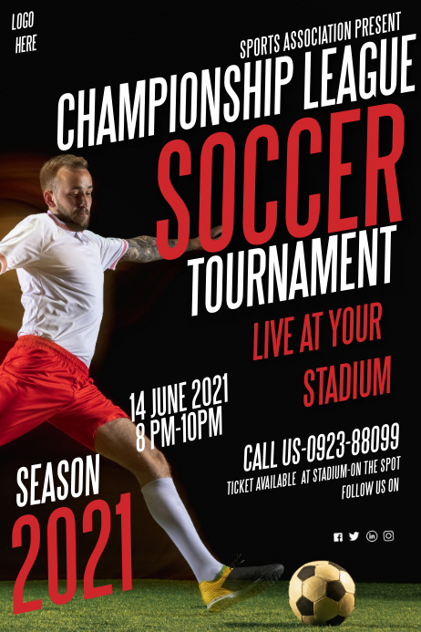 Soccer Poster Template | PosterMyWall