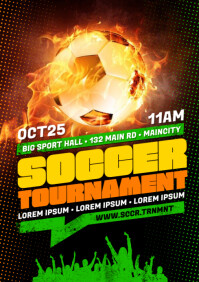 soccer tryouts flyer Template | PosterMyWall