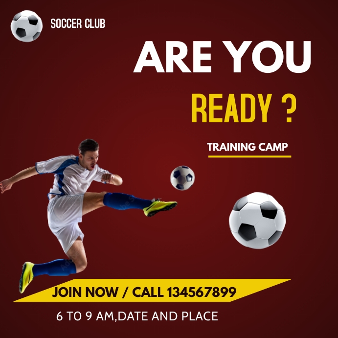 Tamplate Poster Sepak Bola Templat | PosterMyWall