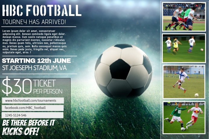 Soccer Poster Template | PosterMyWall